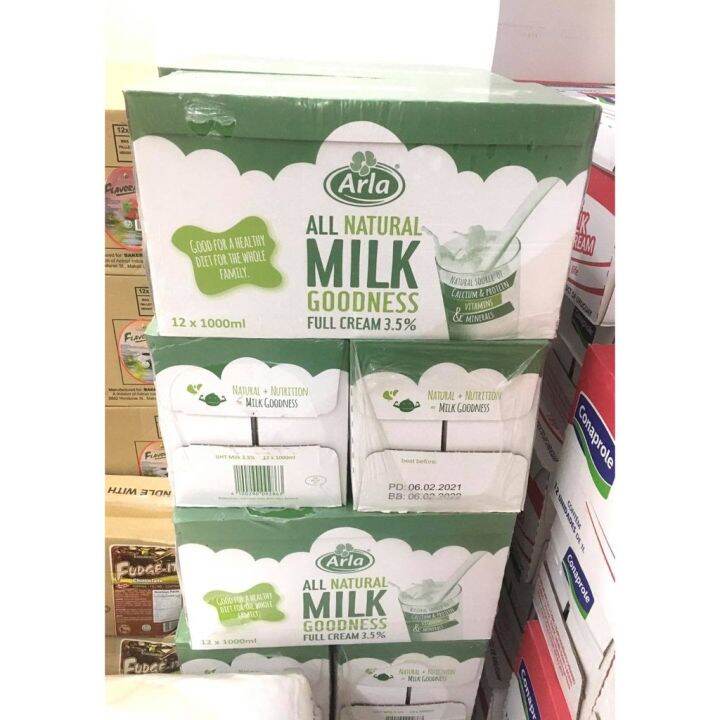 Arla UTH Full Cream Milk 1L 12 Pcs per box EXP MAR 5, 2023 1 Case Per ...
