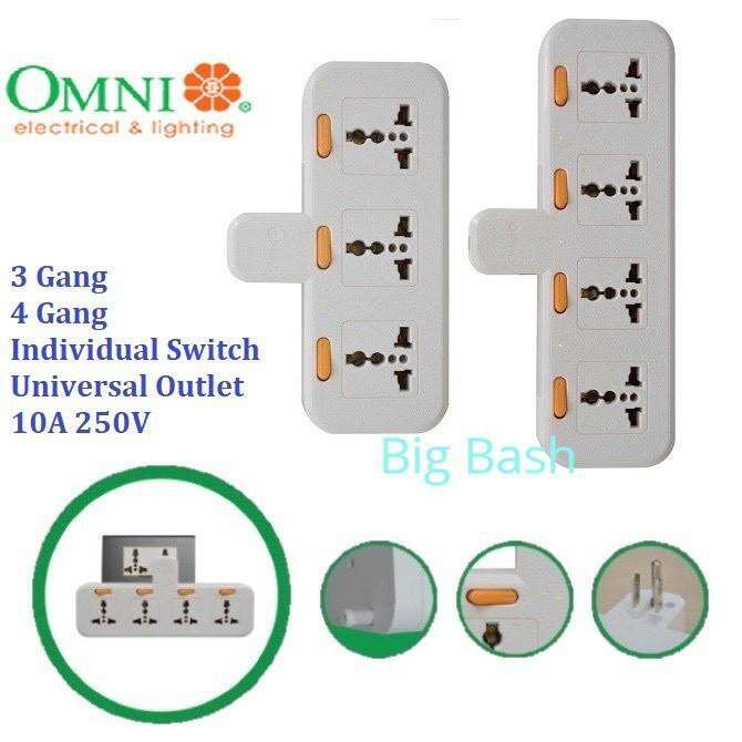 【Ready Stock】 Omni Wall Multiple Universal Adpater Socket Extension ...