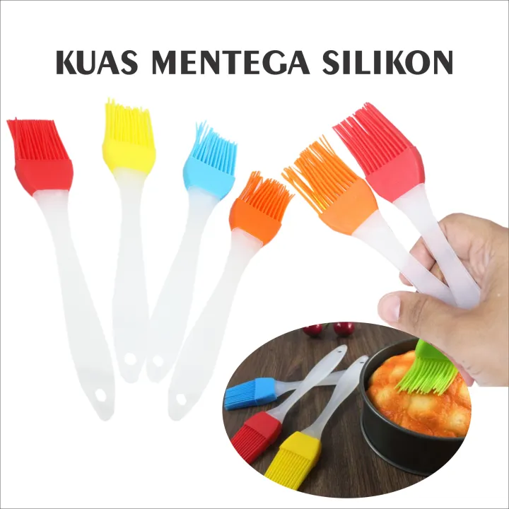 Kuas Silikon Oles Minyak Mentega Barbeque Anti Panas Kuas Roti dan Kue ...