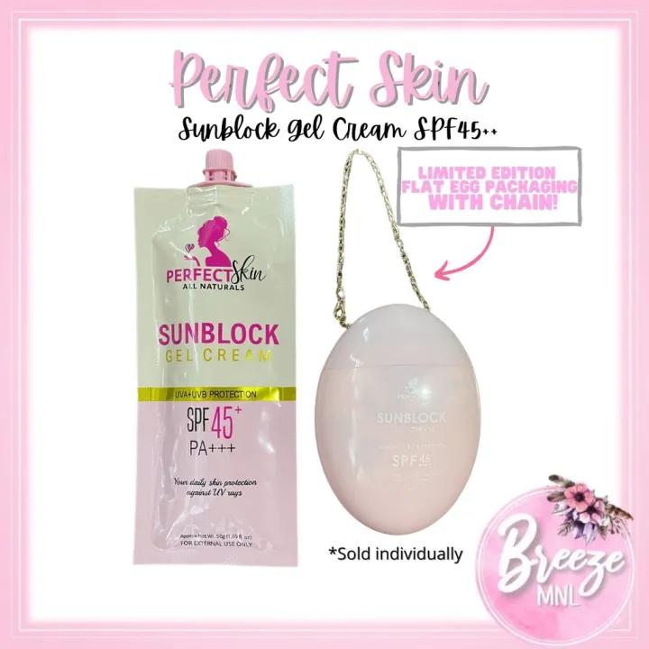 XX Makeup Store Perfect Skin Sunblock Gel Cream 50g Sachet or Flat Egg ...