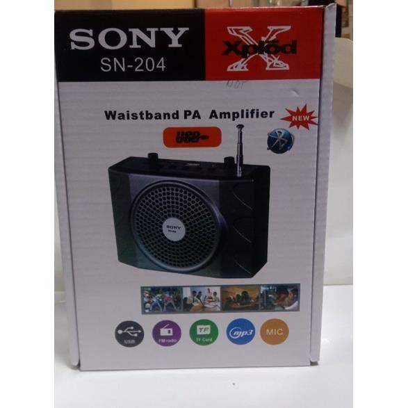 Sony lapel waistband pa amplifier with Bluetooth/USB port sn204 | Lazada PH