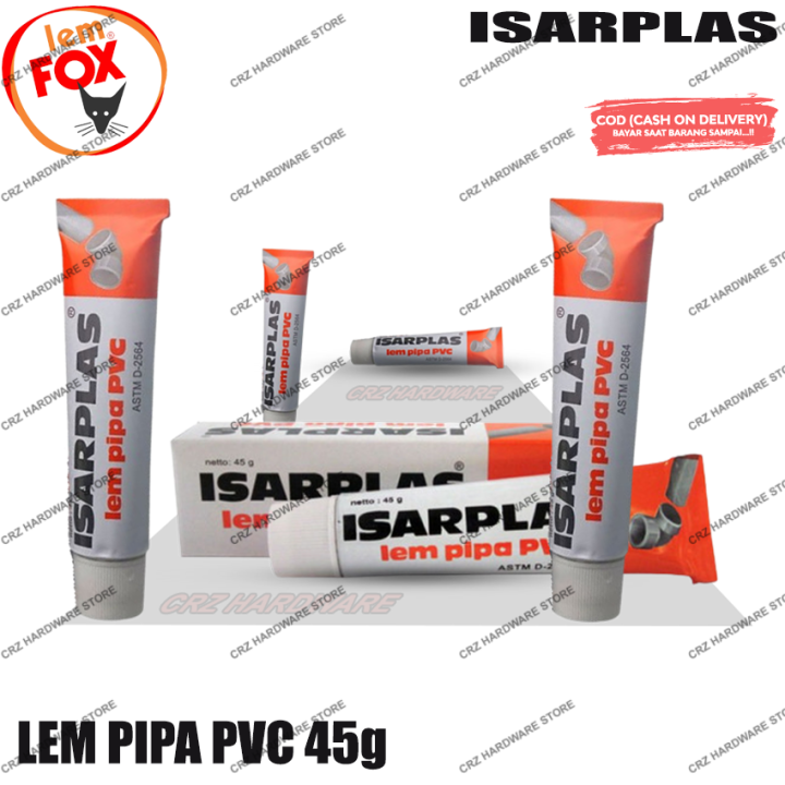 Lem Pipa Pvc Lem Paralon ISARPLAS TUBE Lem Pralon PVC 45gr | Lazada Indonesia