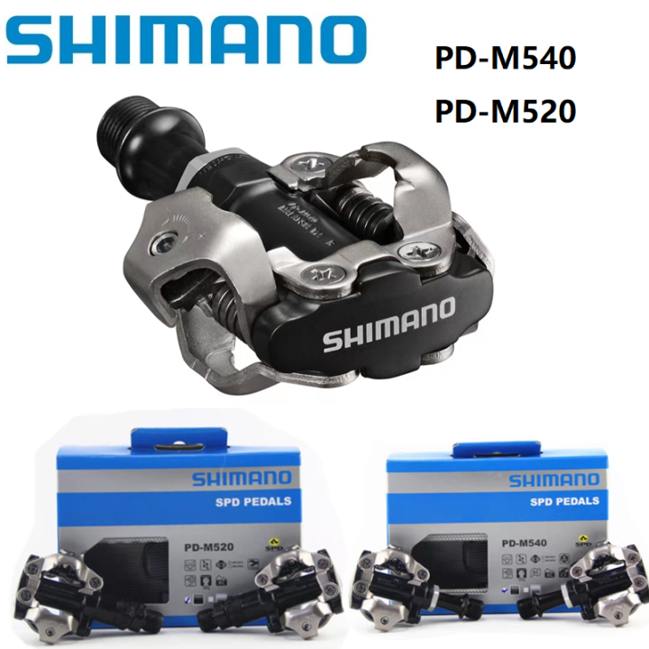 Shimano PD-M540 PD-M520 Bicycle Pedals MTB Bike Pedals Cycling Bike Self-Locking Pedal PD- M540 ...