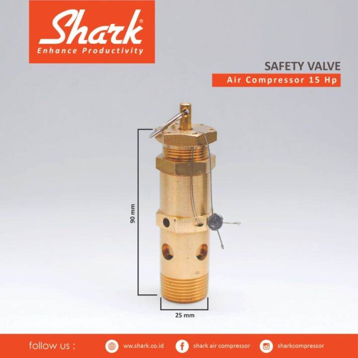 Safety Valve Kompresor Shark Tipe 15 Hp | Lazada Indonesia
