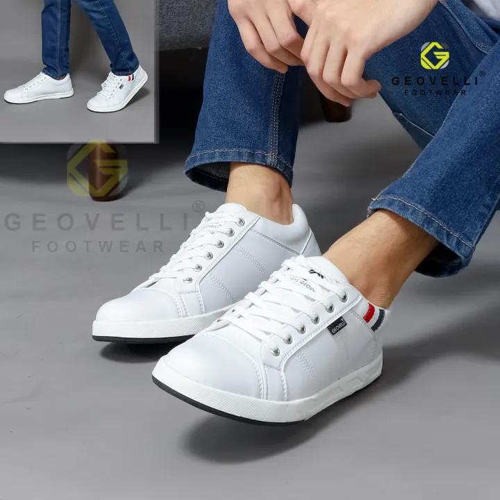 GVL GEOVELLI | SEPATU PRIA PUTIH SNEAKERS / SEPATU KASUAL PRIA PUTIH ...