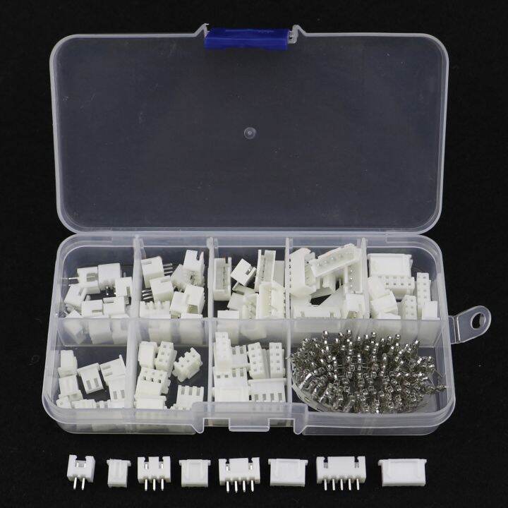 230pcs/box XH2.54 JST Connector 2p 3p 4p 5 pin 2.54mm Pitch Terminal Kit/Housing/Pin Header Diy ...