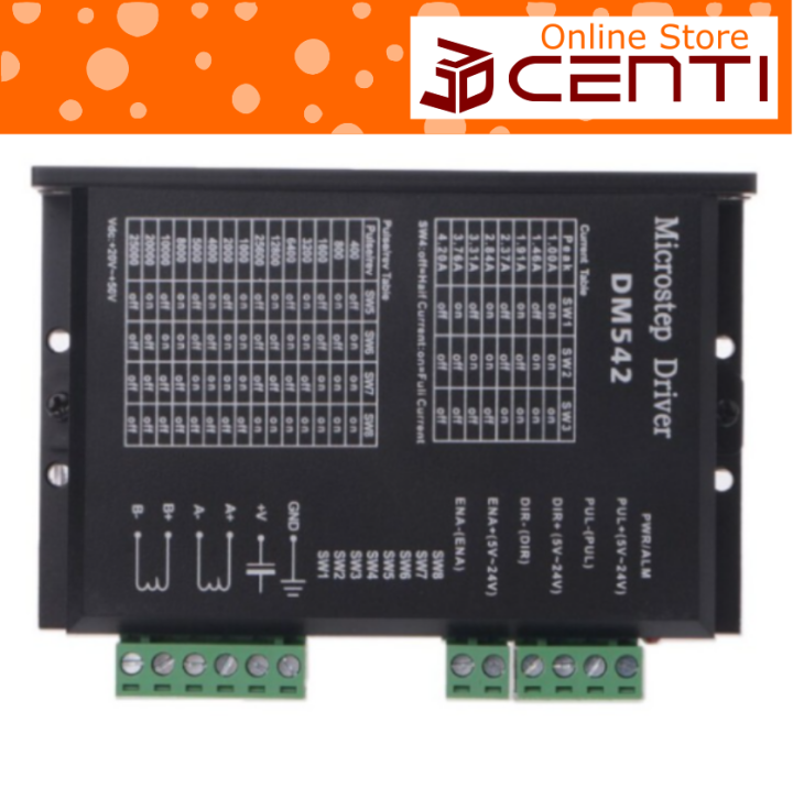 Stepper Motor driver DM542 Nema 23 34 57 86 2 Phase 20-50 VDC Max 4.2A | Lazada Indonesia
