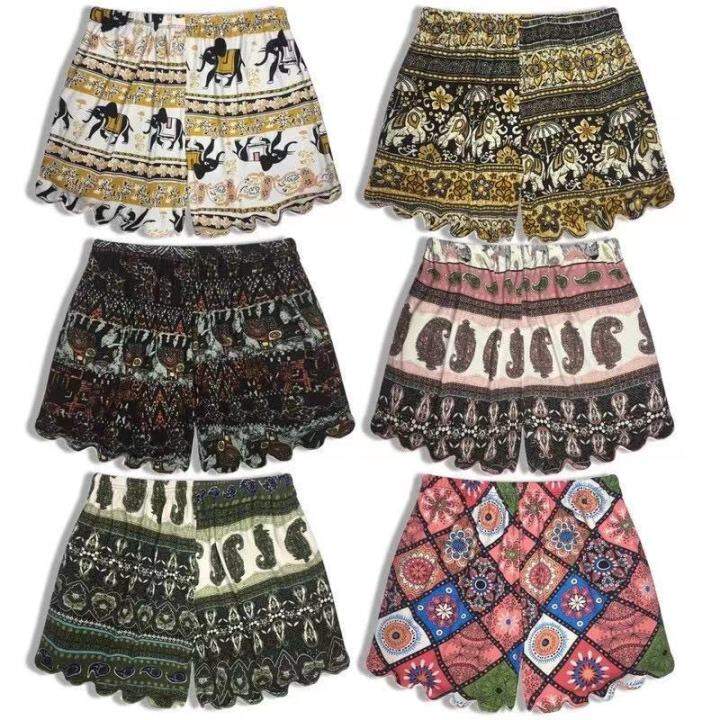 lettuce shorts for women printed pambahay candy shorts freesize | Lazada PH