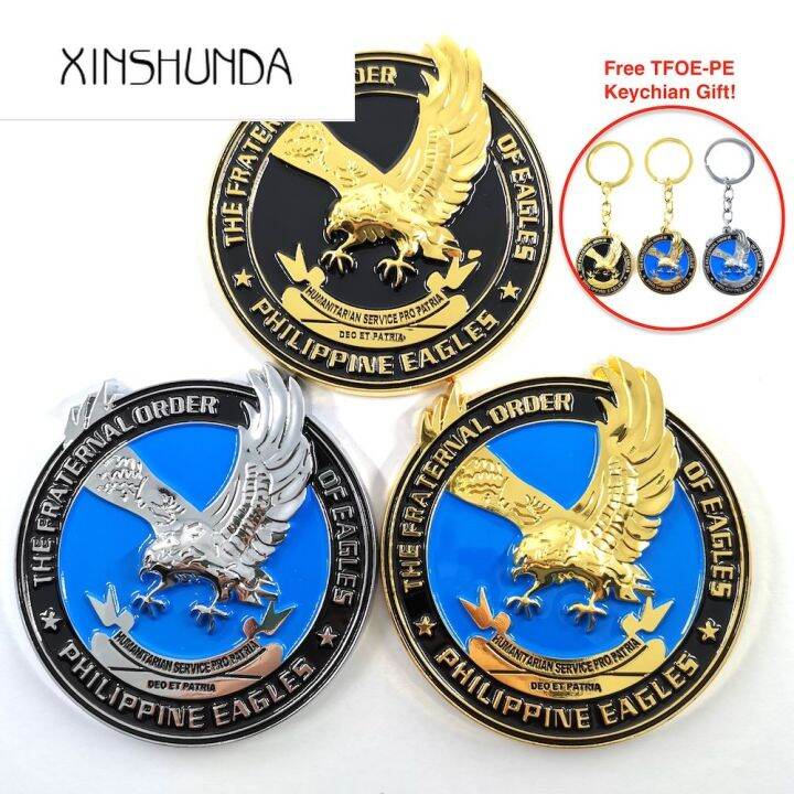 XSD พวงกุญแจสัญลักษณ์ TFOE-PE สติ๊กเกอร์โลโก้ Philippine Eagles Emblem ...