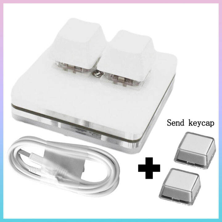 Customize Mini Keypad 2 Keys Copy and Paste Audio Shortcut Mechanical Keyboard Gaming USB ...