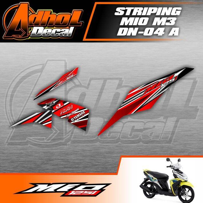 STRIPING STICKER VARIASI MOTOR YAMAHA MIO M3 VIRAL | stiker street ...