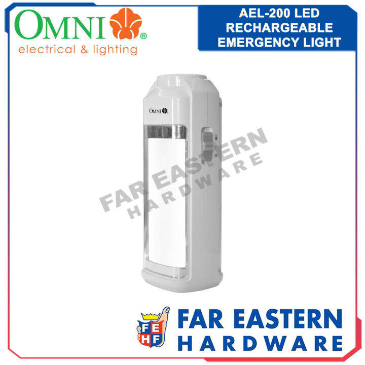 OMNI AEL-200 LED Rechargeable Emergency Light | Lazada PH