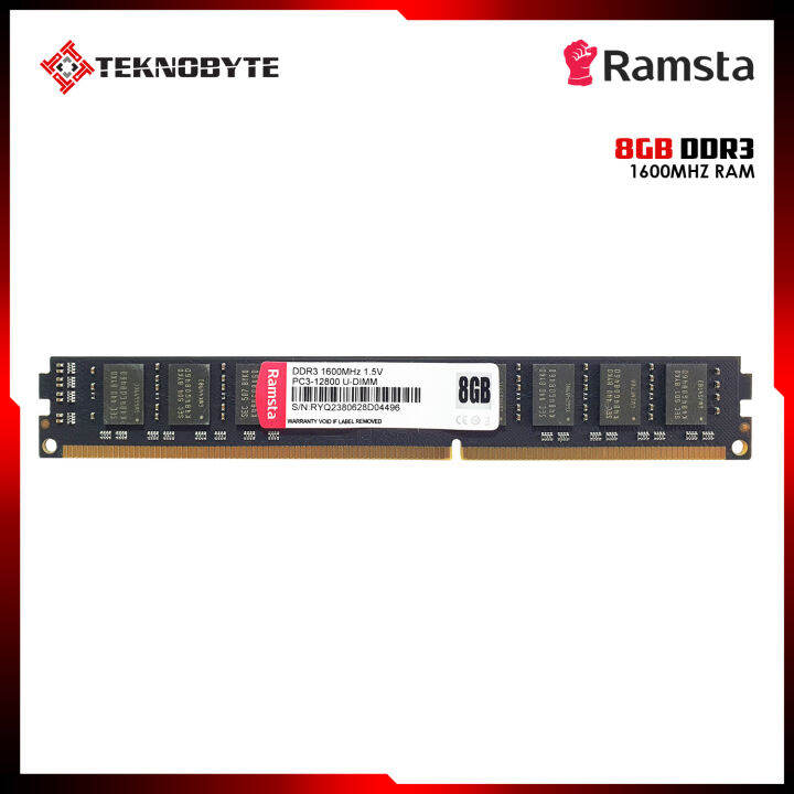 RAMSTA Desktop Memory DDR3 8G 1600Mhz 1333Mhz | Lazada PH