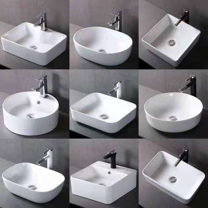 Lavatory Basin TAIWAN Ceramic Counter and Wall Lavatory Basin European ...
