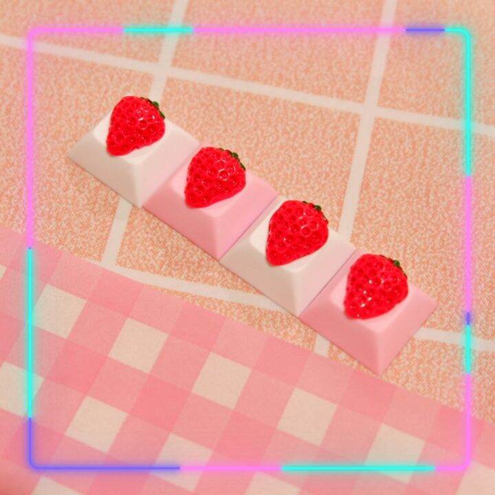 Strawberry Artisan Kawaii Keycaps for Mechanical Keyboard | Lazada PH