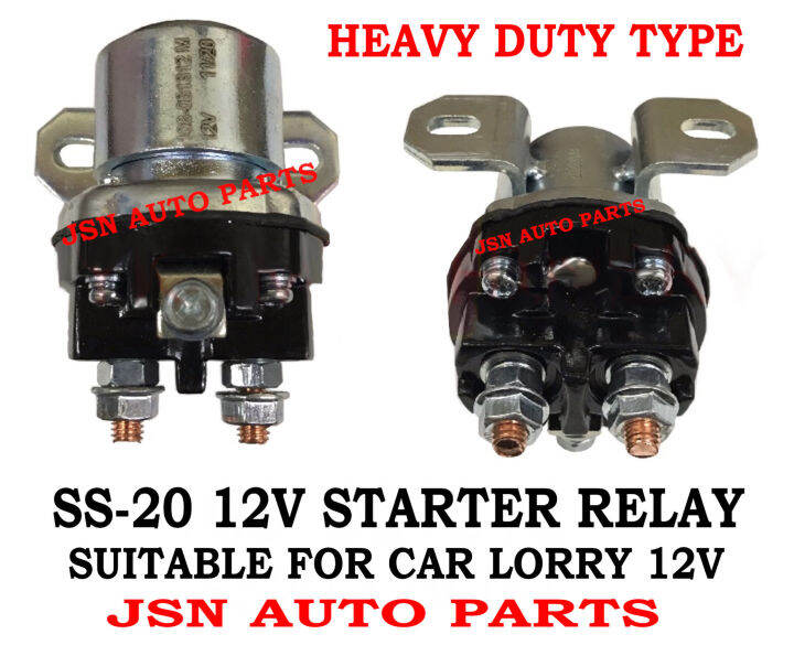 SS-20 12V STARTER RELAY HEAVY DUTY SUITABLE FOR ALL CAR LORRY 12V | Lazada