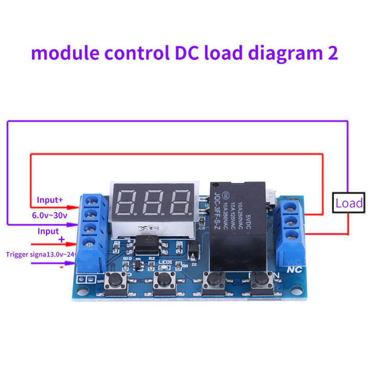 DC 6-30V Digital LED Relay Board Cycle Timing Circuit Switch Timer Delay Trigger Module Micro ...