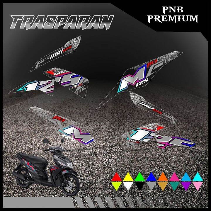 Stiker Mio M3/Z TRANSPARAN Striping Standar keren Mio M3/Z Premium ...