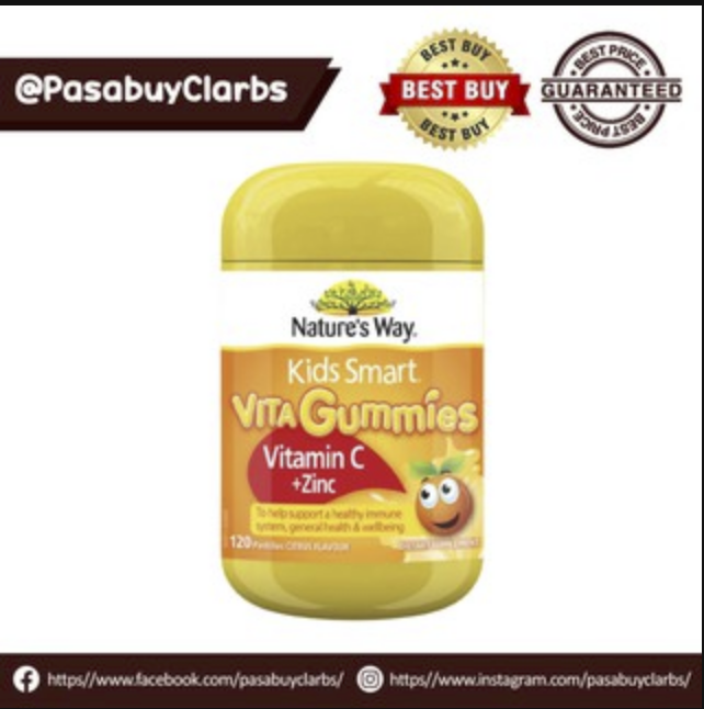 Nature's Way Kids Smart Vitamin C +Zinc / Vita Gummies Immune Defence ...