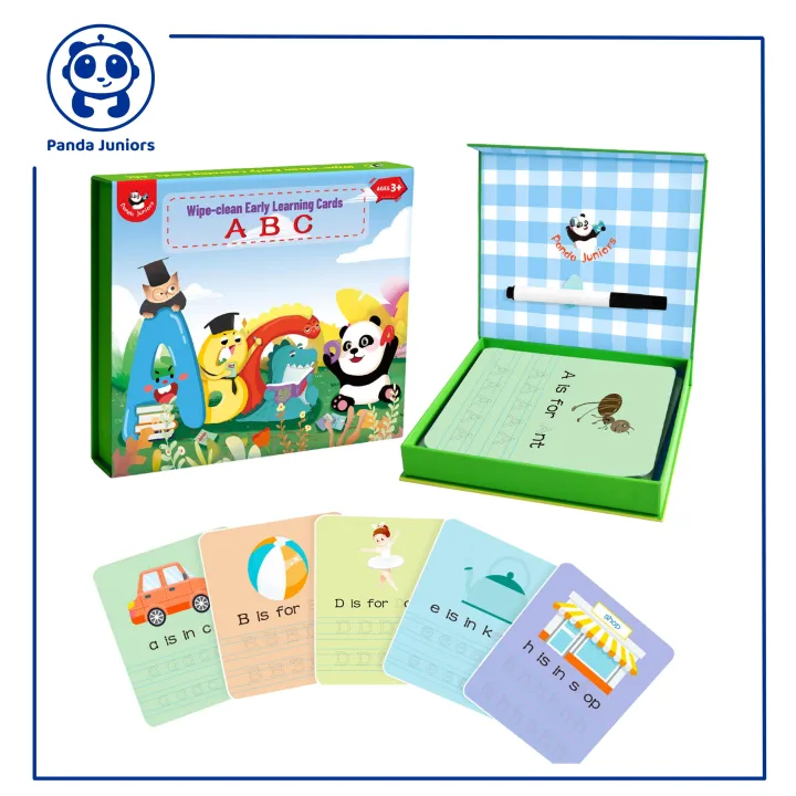 Panda Juniors Wipe-Clean Learning Cards - ABC | Lazada PH