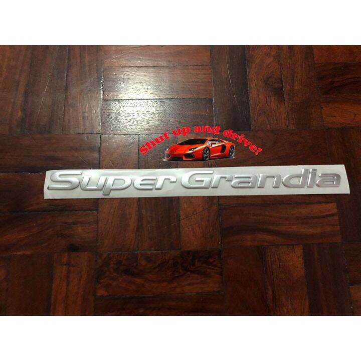 Rear Emblem for Toyota Hiace Super Grandia GL (Stick on) | Lazada PH