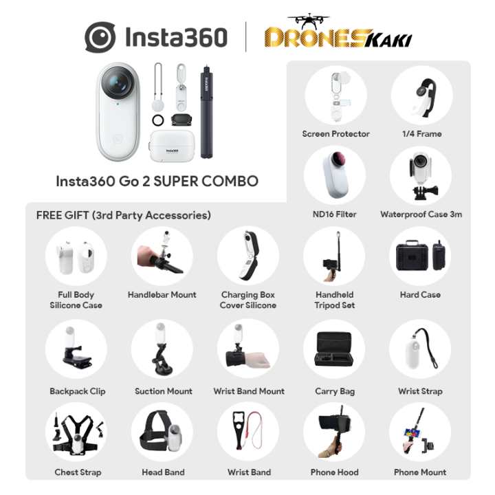 Insta360 Go 2 Super Combo (64GB) | Lazada