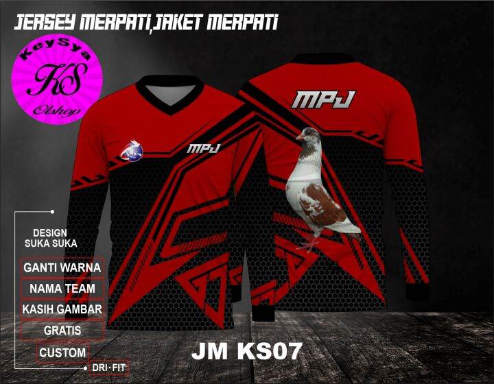 Jersey Merpati Custom KS07 | Lazada Indonesia