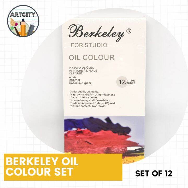 Berkeley Oil Paint Colour Set of 6, 12, 18 [ArtCity] | Lazada PH