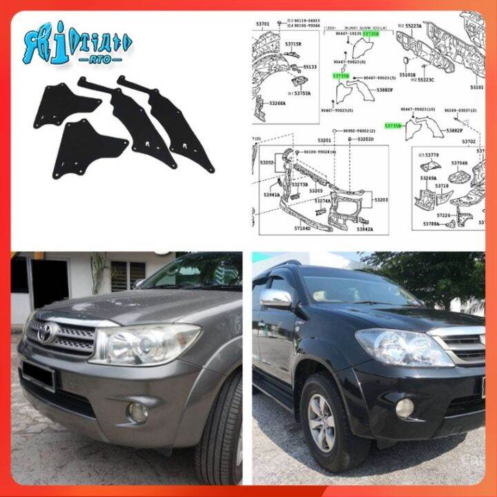 RTO Toyota Hilux KUN25 KUN26 Fortuner TGN51 Front Fender Wheel House ...