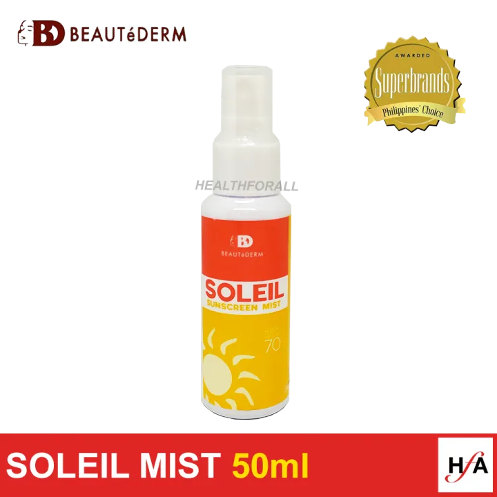 Beautederm Soleil Sunscreen Mist, 50ml | Lazada PH