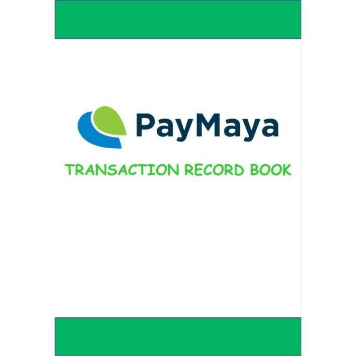 100pages PAYMAYA TRANSACTION RECORD BOOK | Lazada PH