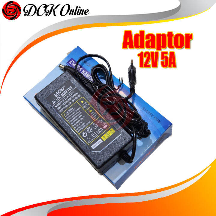 Adaptor 5A 12V Klop Power Supply AC DC Volt 5 A Ampere 12 Volt | Lazada ...