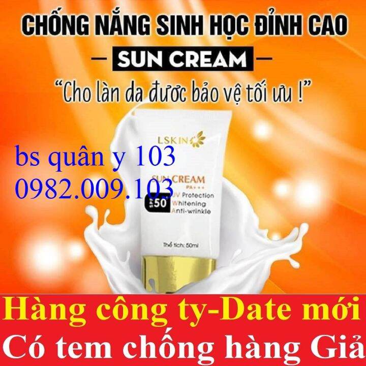 Kem chống nắng sinh học sun cream lskin đan thy chống tia uv chống tia ...