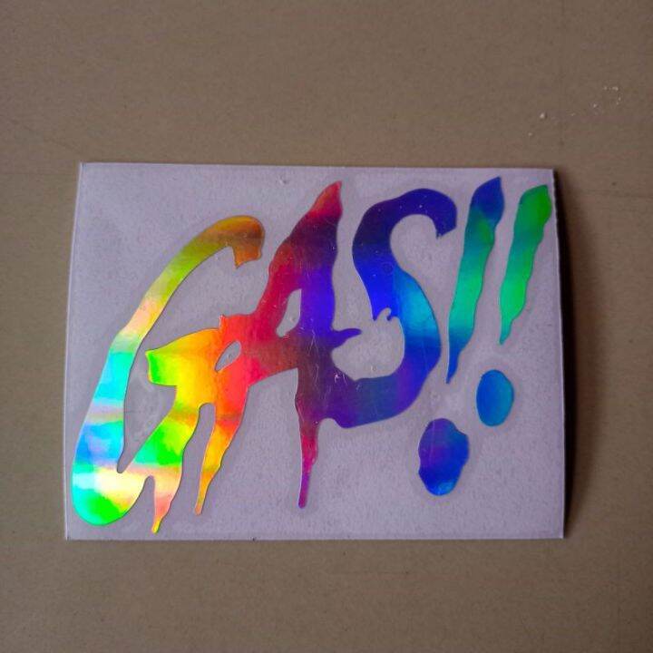 sticker Stiker tangki motor GASS!! | Stiker gas | Stiker gass | Lazada ...