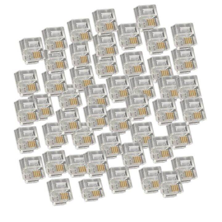 RJ11 Modular Plug Telephone Connector Set of 100pcs | Lazada PH