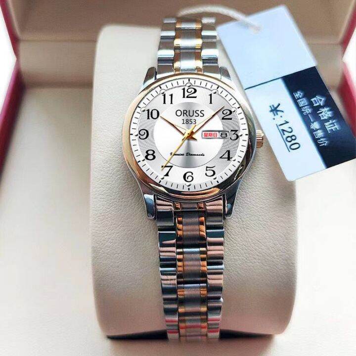 ORUSS Luxury Ladies Watch Automatic Movement Casual Quartz Waterproof ...