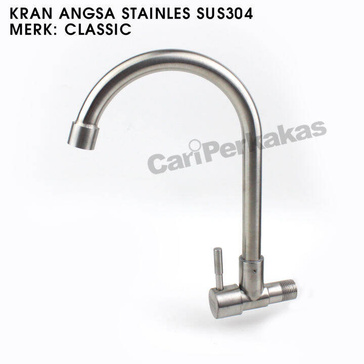 CLASSIC Kran Air Angsa Fixed Stainless 304 - Kran Dapur SUS304 SUS 304 ...