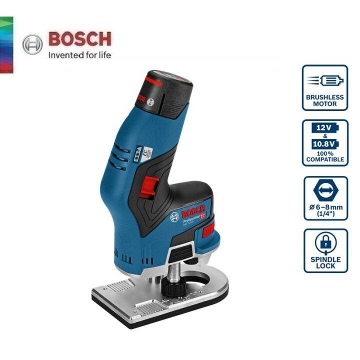 BOSCH GKF12V-8 12V CORDLESS PALM ROUTER | Lazada