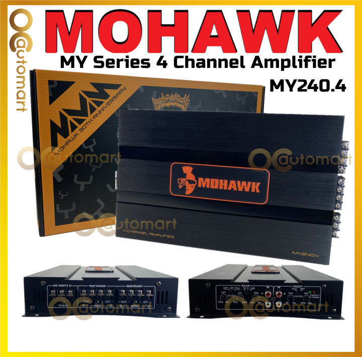 Mohawk MY Series 4 Channel High Power Amplifier MY240.4 Power Amp 4ch Car Amplifier | Lazada