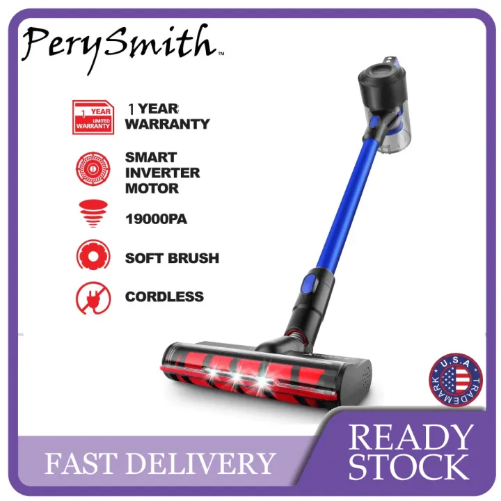 PerySmith Handheld Cordless Vacuum Cleaner,250W 19,000Pa Portable ...
