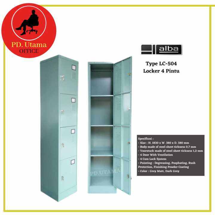 Locker Kantor ALBA LC-504 Loker Lemari Besi | Lazada Indonesia