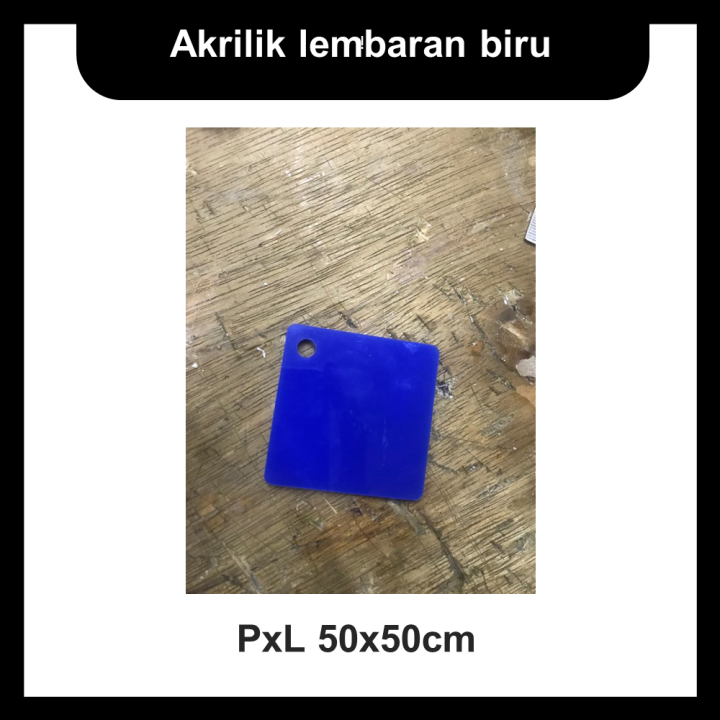 Akrilik lembaran biru PxL 50x50cm 2mm | Lazada Indonesia