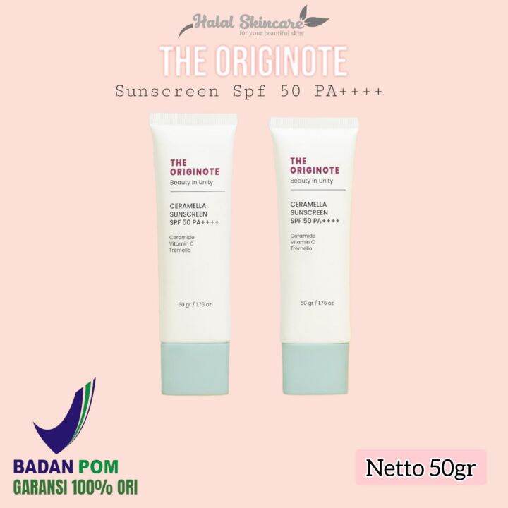THE ORIGINOTE Sunscreen Wajah Ceramella SPF 50 PA+++ | Lazada Indonesia