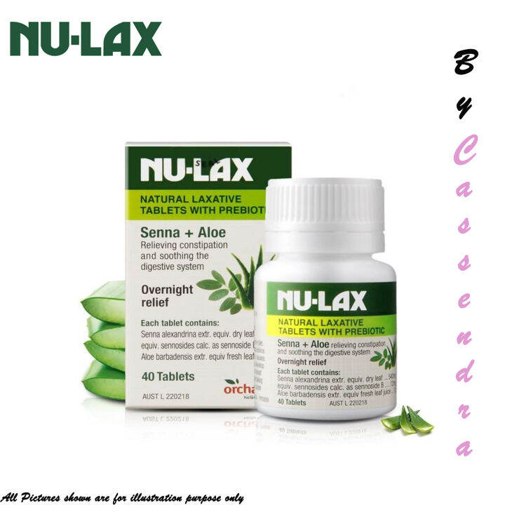 NULAX Natural Laxative Tablets with Prebiotic (40 tablets) | Lazada