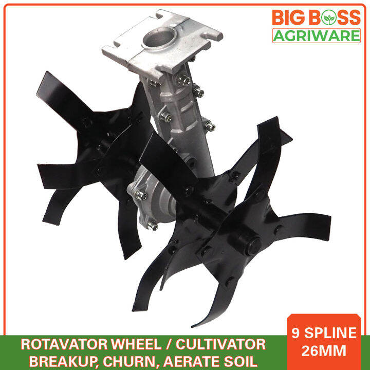 BBA Rotavator Wheel / Tilling Wheel / Cultivator 26mm 9T / 9 Spline ...