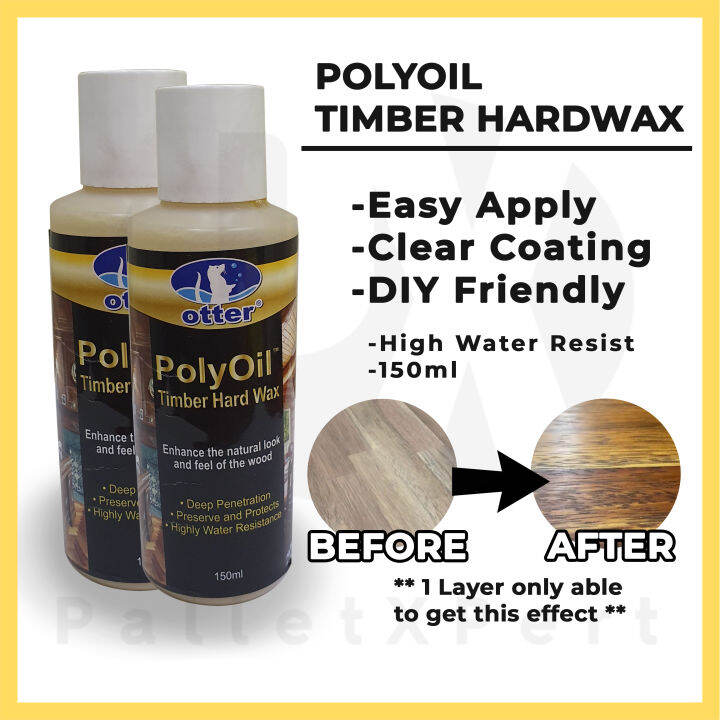 Wax Kayu 150ml | Syelek Kayu | PolyOil Timber Hardwax | Woodkare | Wood ...