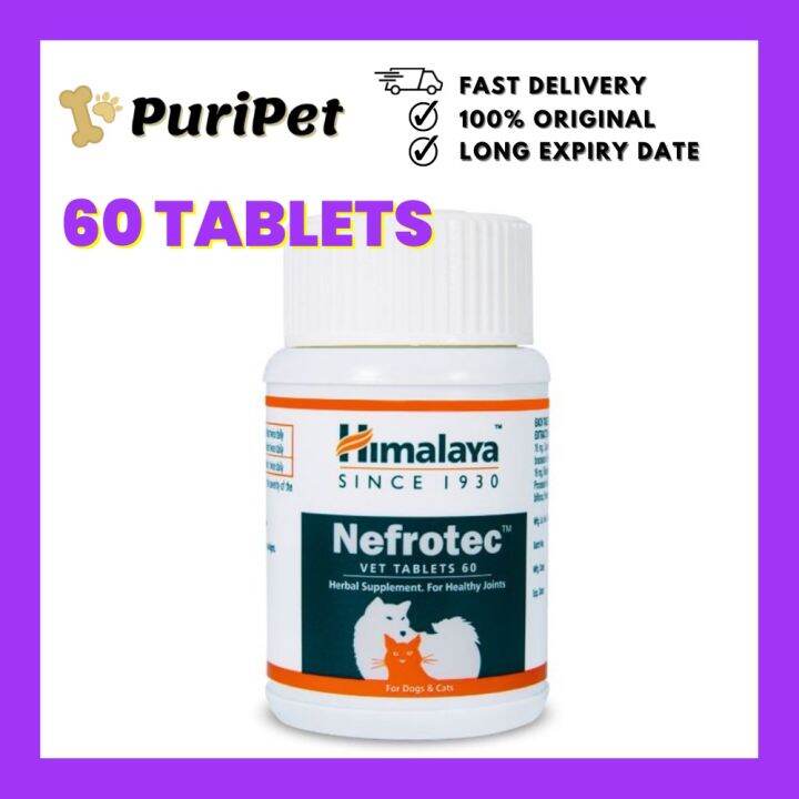 Himalaya Nefrotec (60Tablets) Urinary Tract Health - Cat & Dog Care ...