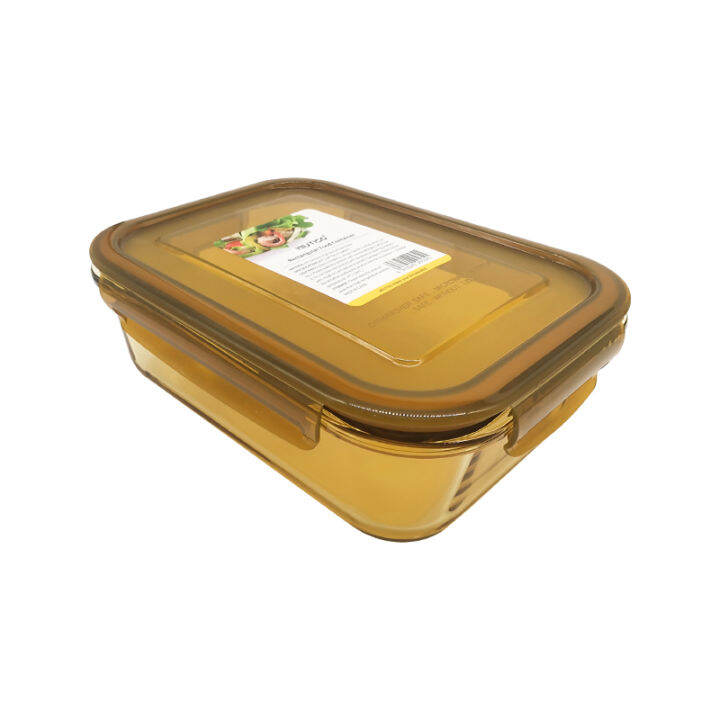 Miutiso 2 Dividers High Borosilicate Glass Food Storage Container ...