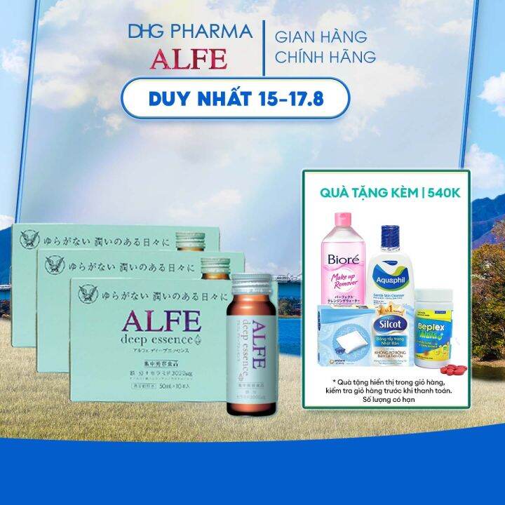 Collagen uống ALFE Deep Essence giúp tăng cường Collagen uống tăng cường độ ẩm và độ đàn hồi cho ...