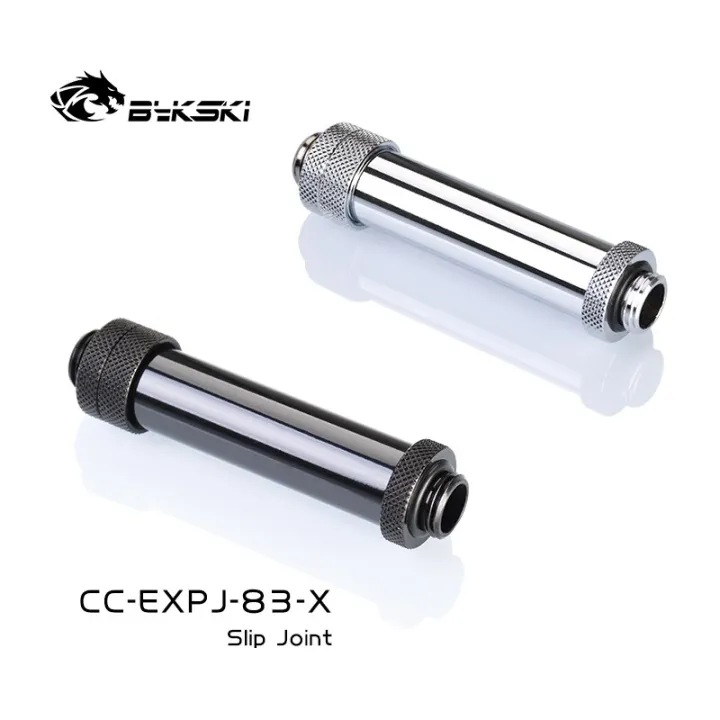 Bykski PC water cooling fitting Expansion Joint extender 83-110mm G1/4 Male to Male Fitting Loop ...
